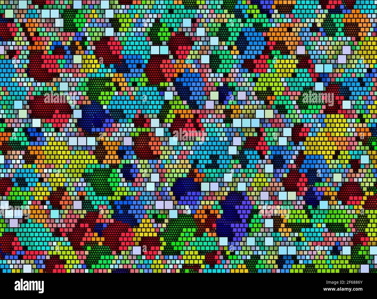 modern design from different multicolored pixels Stock Photo - Alamy