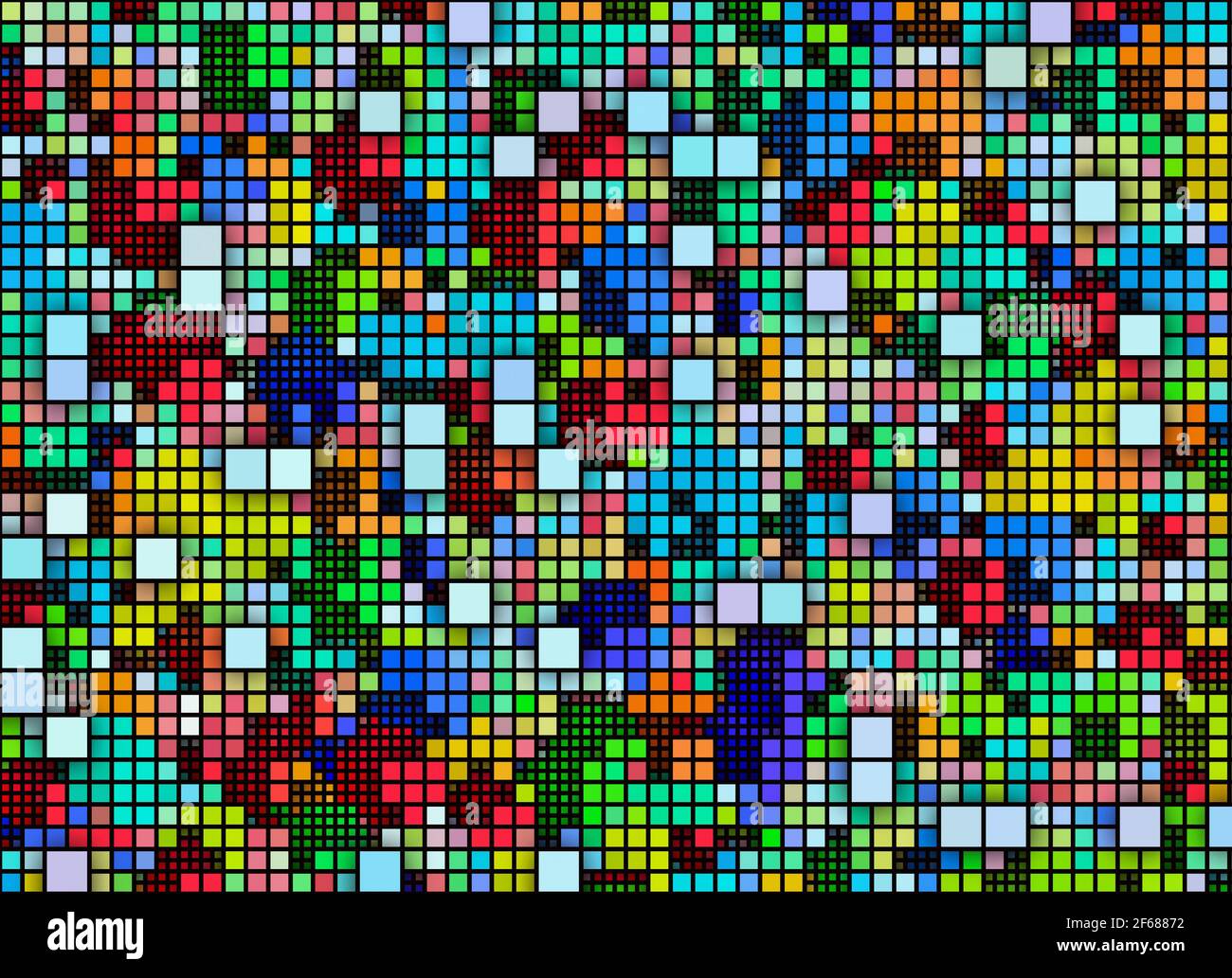 modern design from different multicolored pixels Stock Photo - Alamy
