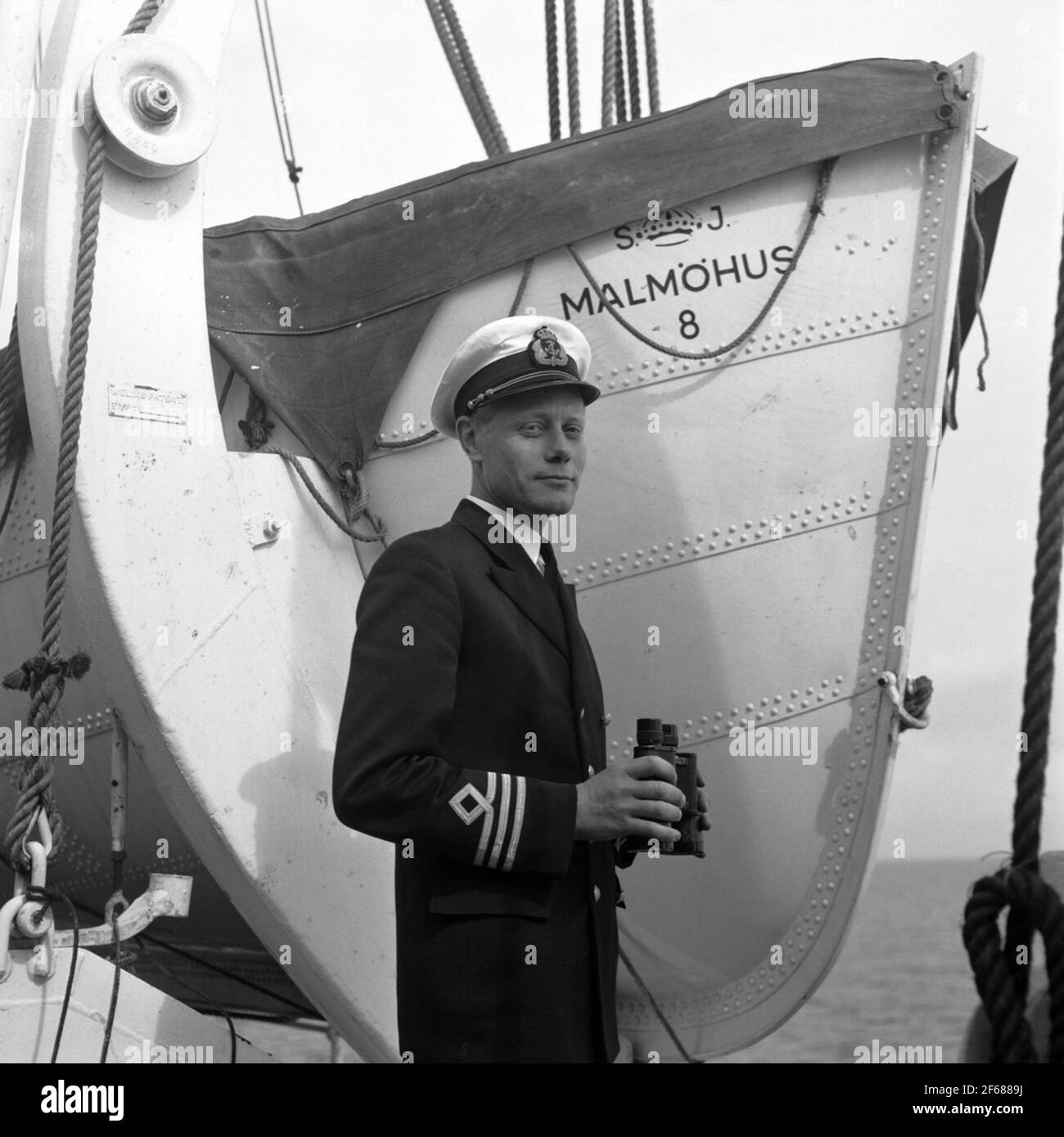 The train ferry "Malmöhus". the captain Stock Photo - Alamy