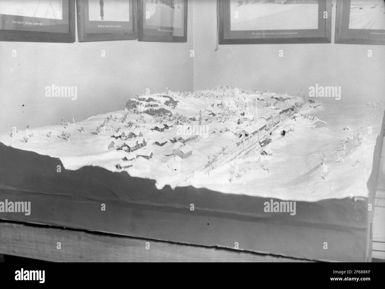 Model of Storlien after snowfall; Railway museum Stock Photo - Alamy