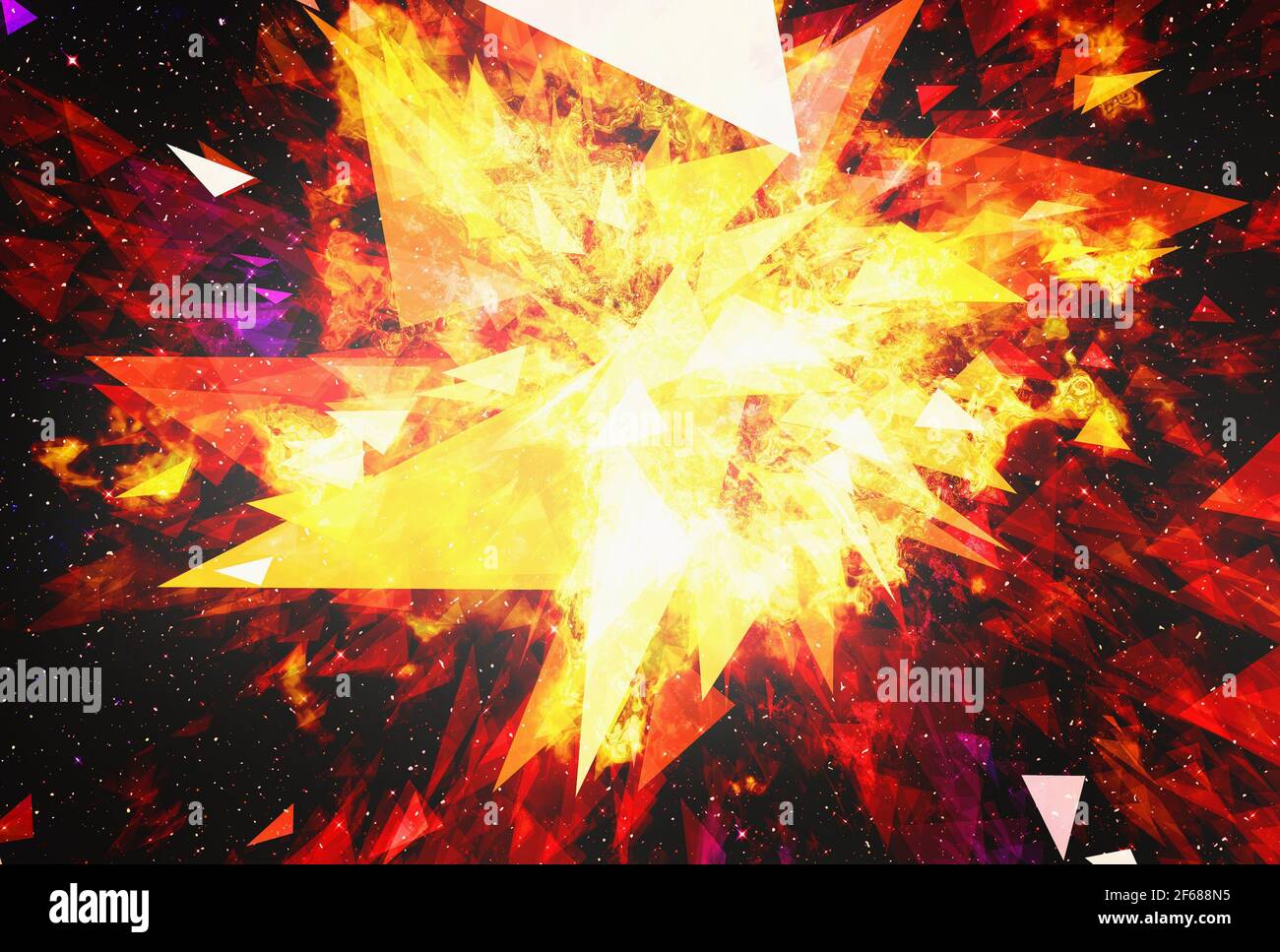 bright explosion flash on space backgrounds. fire burst Stock Photo - Alamy