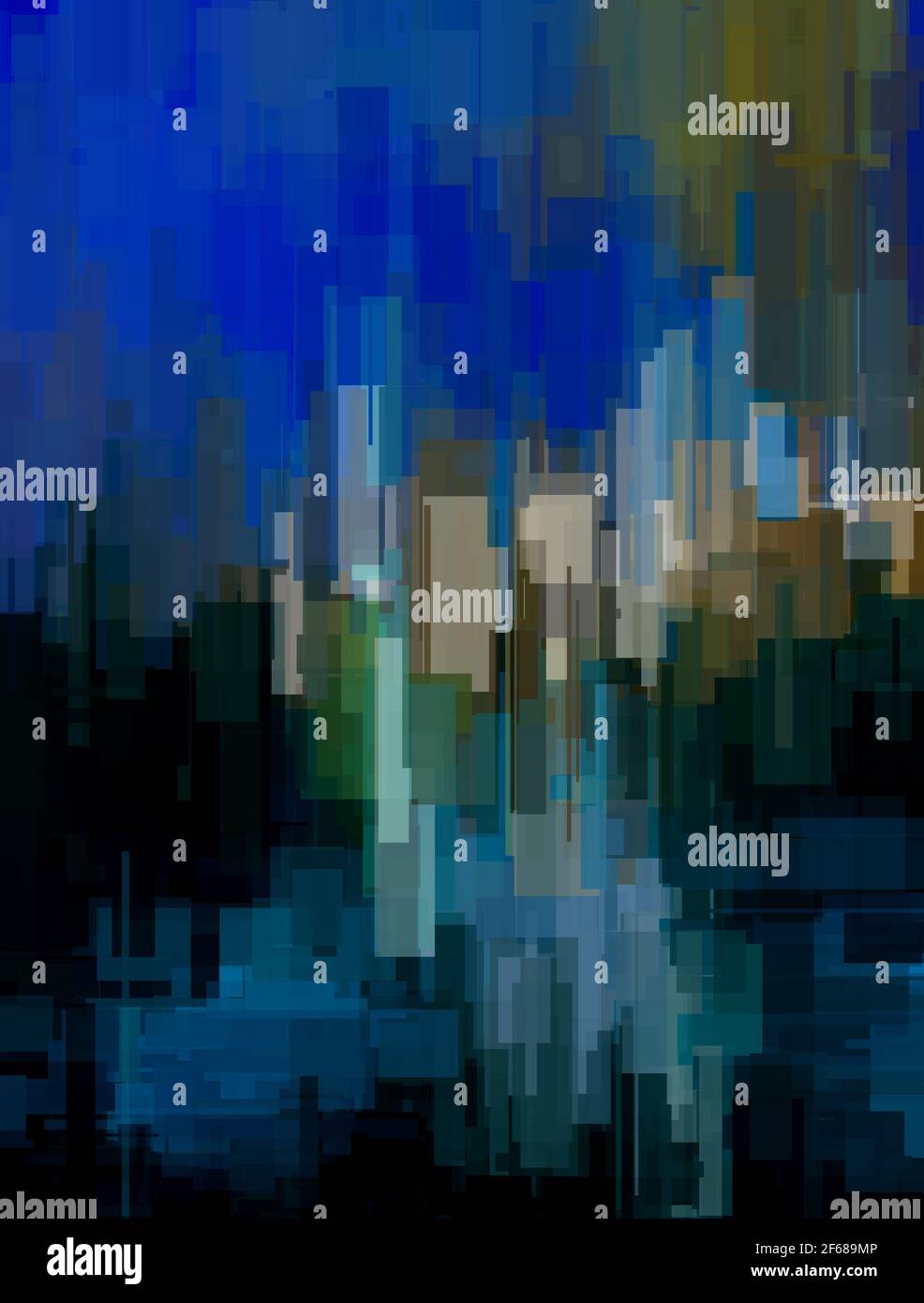 Geometric Abstract in Dark Colors. 3D rendering Stock Photo - Alamy