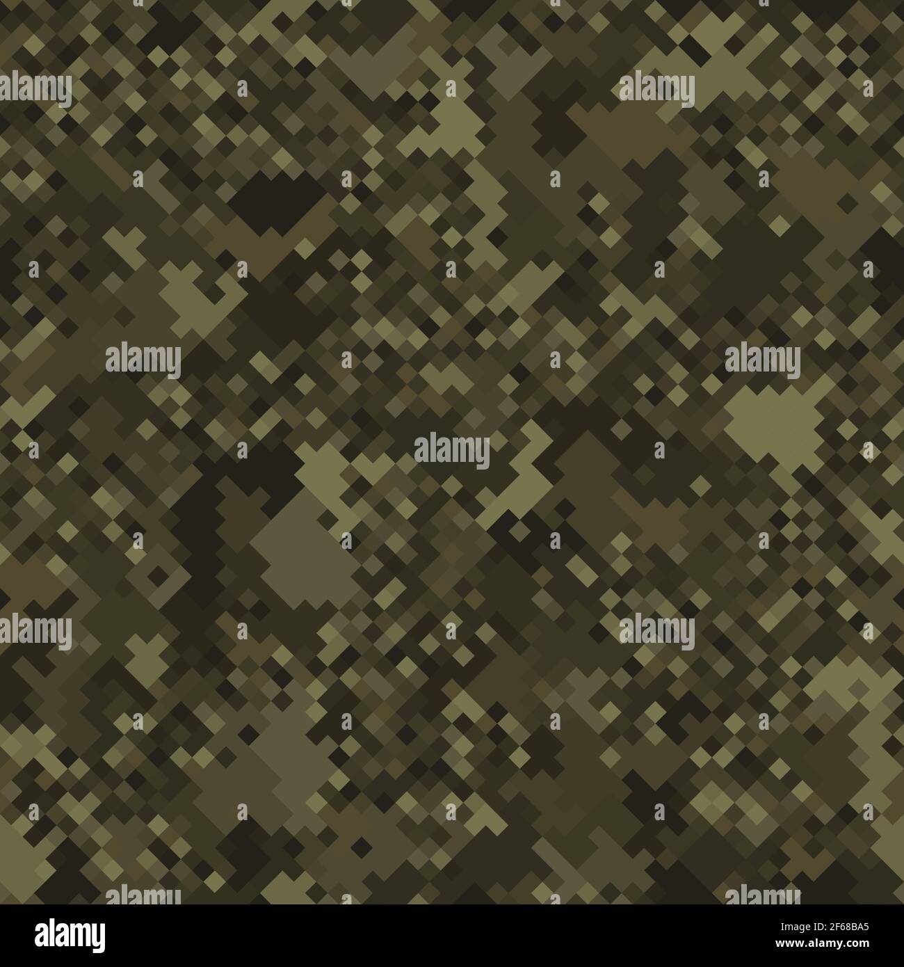 Seamless digital woodland pixel camo texture vector for army textile ...