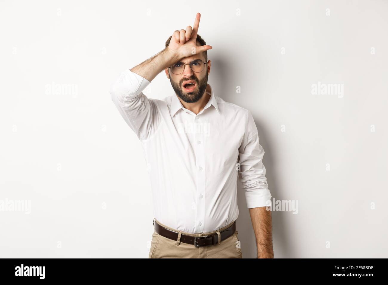 Loser Sign High Resolution Stock Photography and Images - Alamy