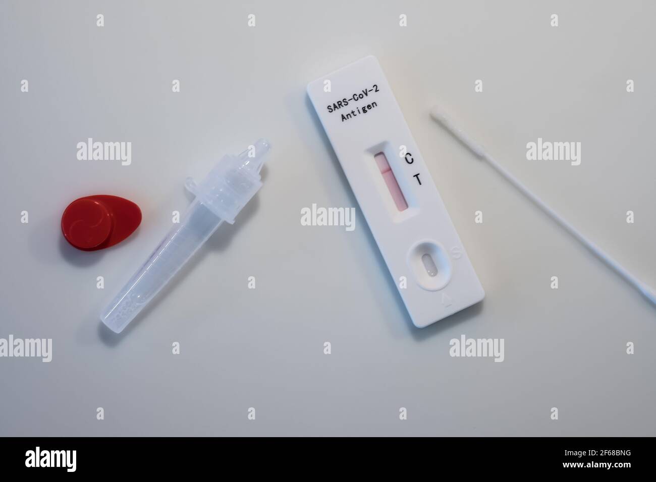 Covid-19 diy antigen quick test Stock Photo - Alamy