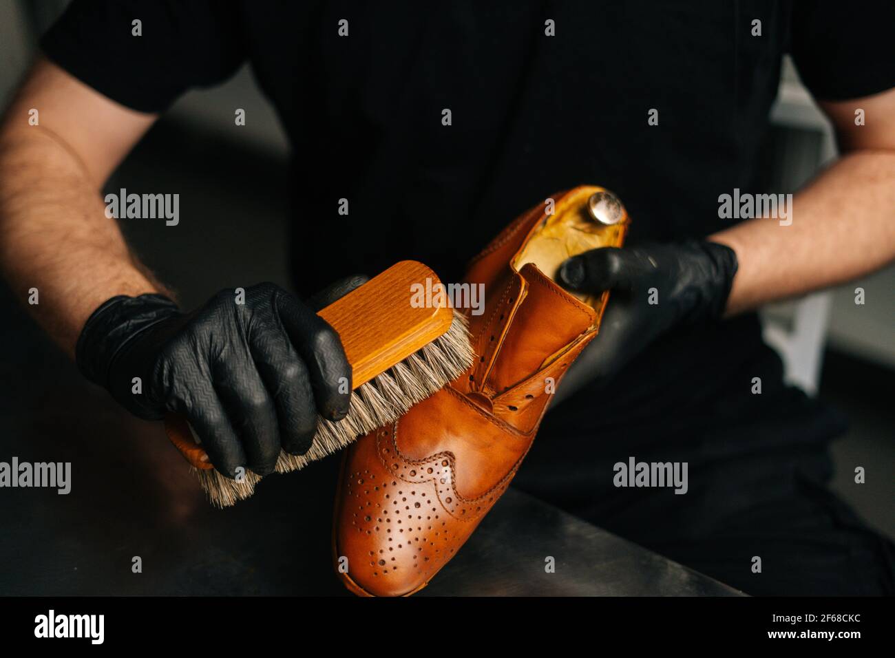 Leather polishing tool hi-res stock photography and images - Alamy