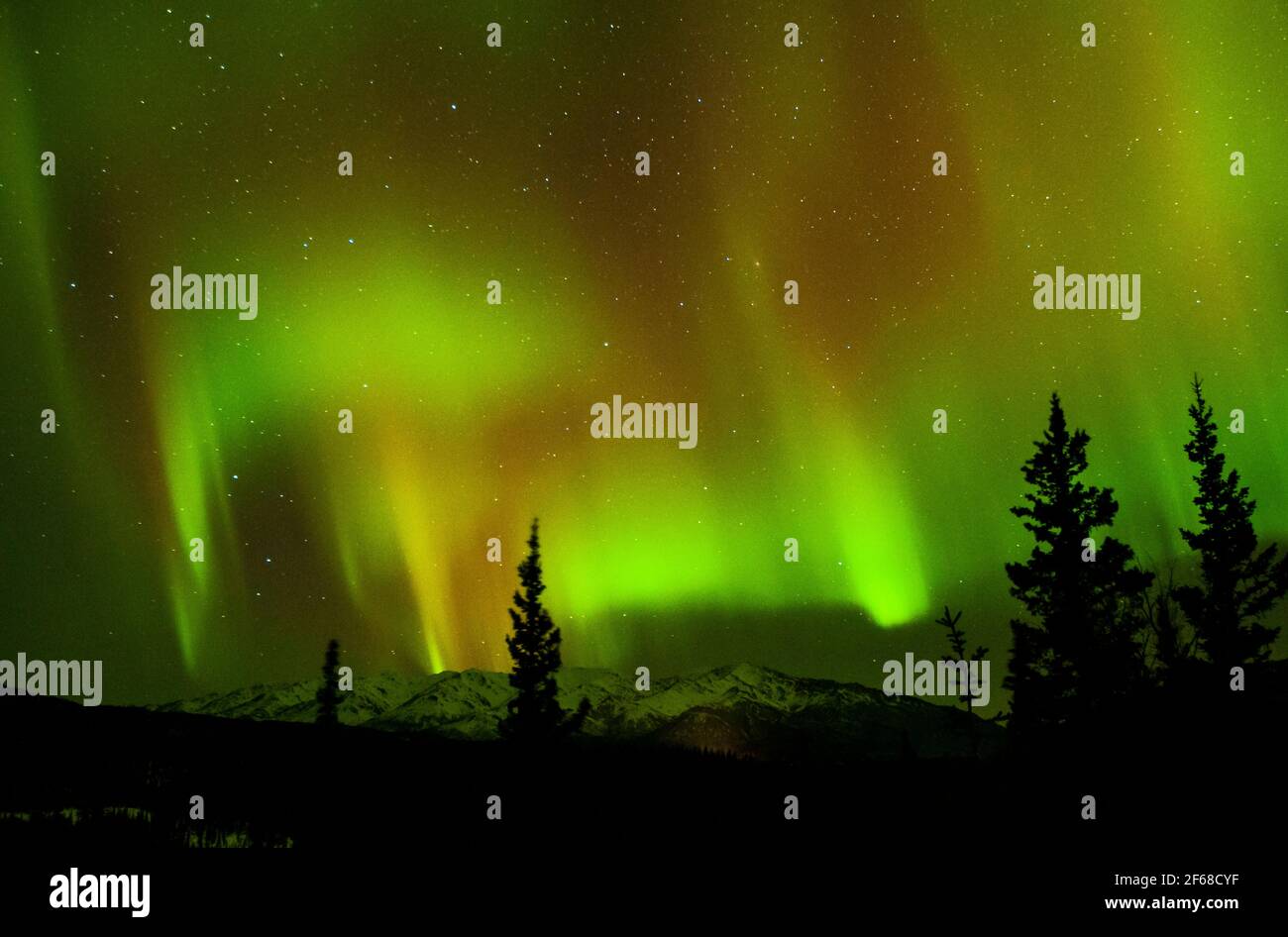 North America; United States; Alaska; Alaska Range Mountains; Winter ...
