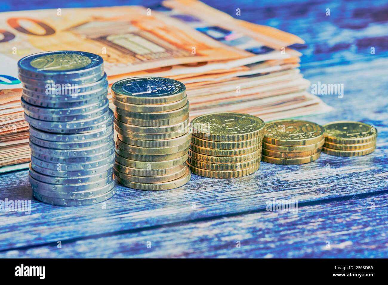 Fifty euro banknotes stacks hi-res stock photography and images - Alamy