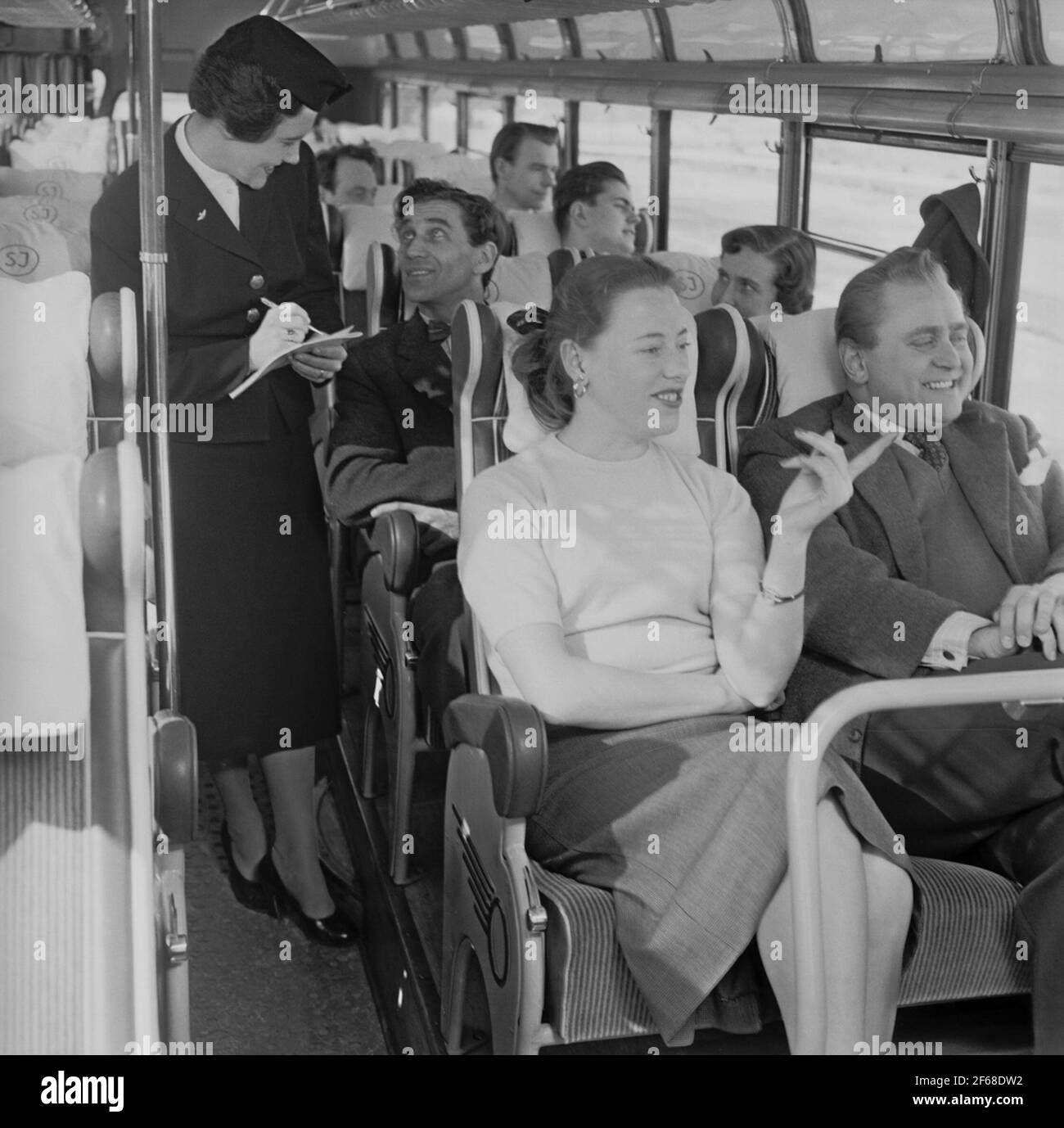 State Railways, SJ Tourist Bus Stock Photo - Alamy