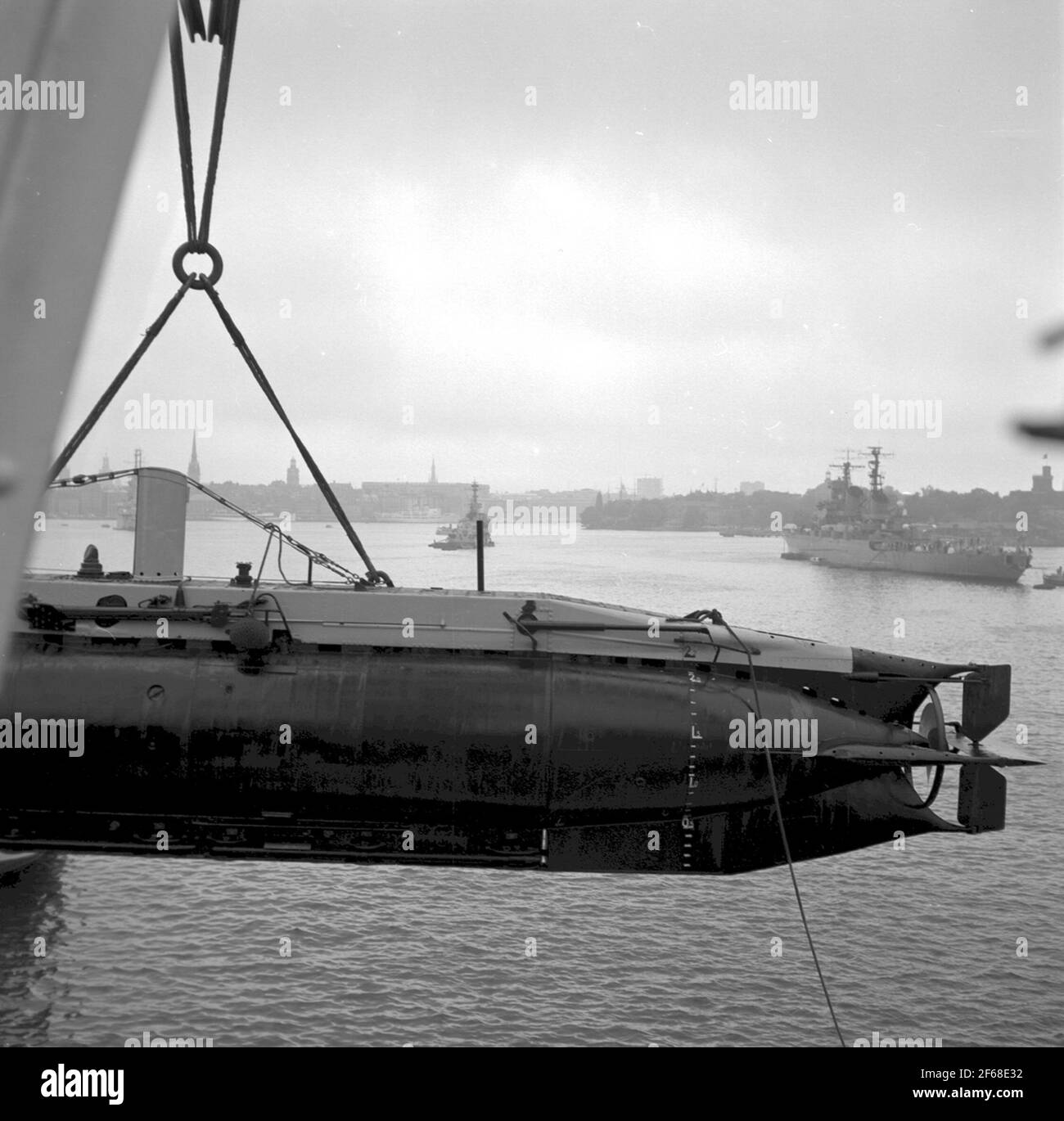 The U-boat spigg is transported to railroad Stock Photo - Alamy