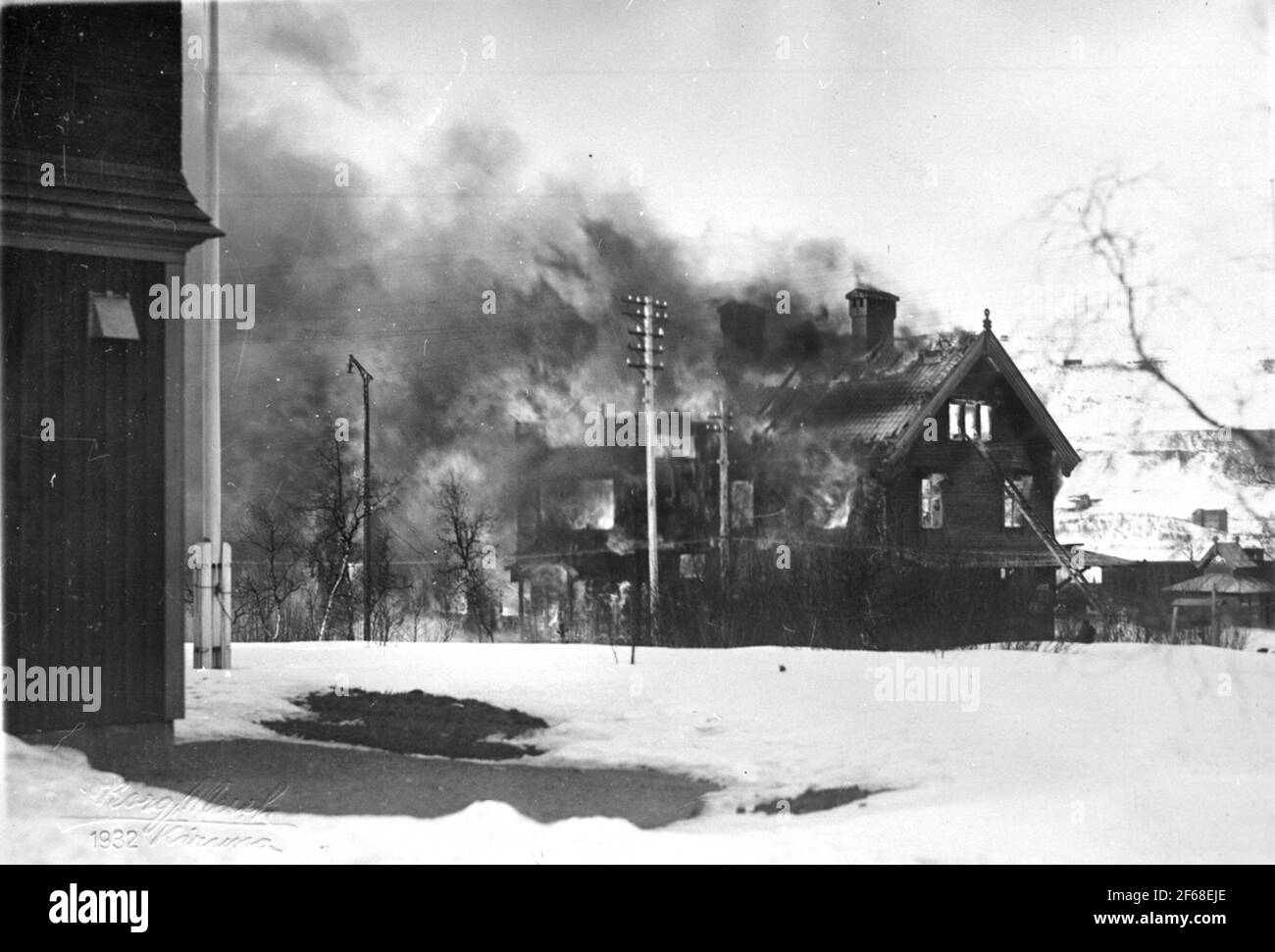 The station fire Stock Photo - Alamy
