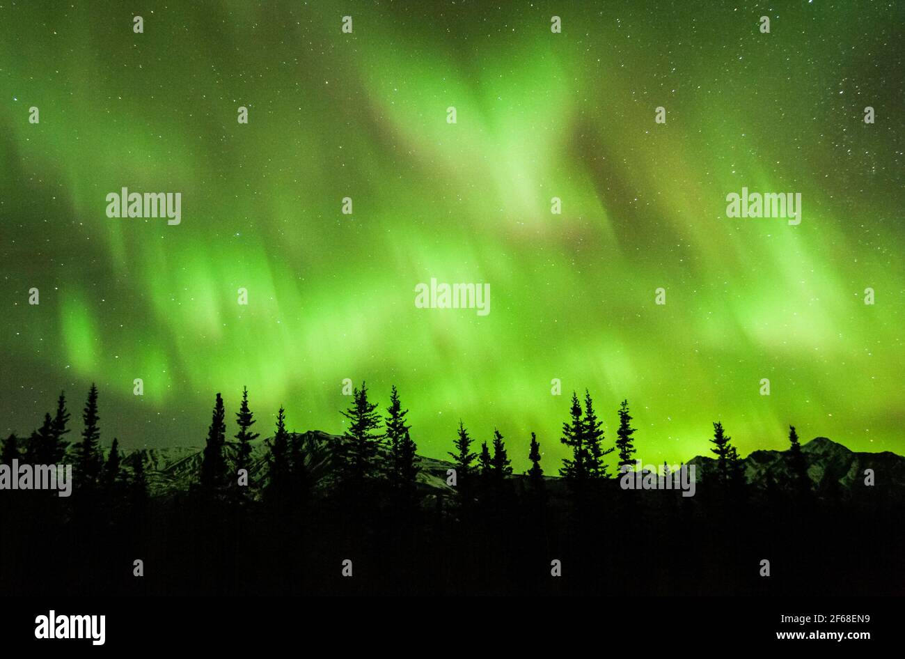 North America; United States; Alaska; Alaska Range Mountains; Winter ...