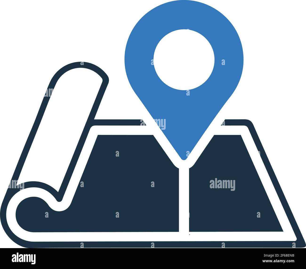 Navigation map, location icon - Perfect for use in designing and ...