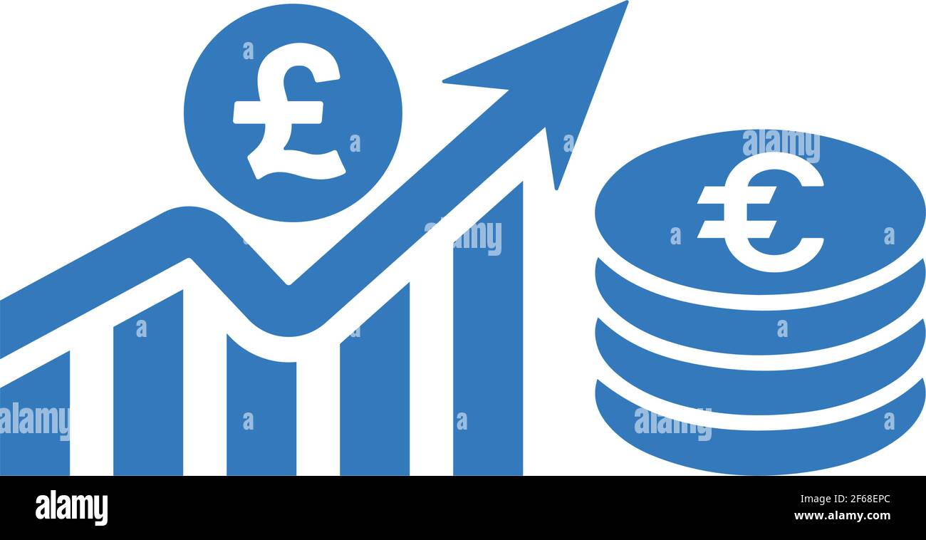 Money, pound, euro, profit growth icon - Perfect for use in designing ...