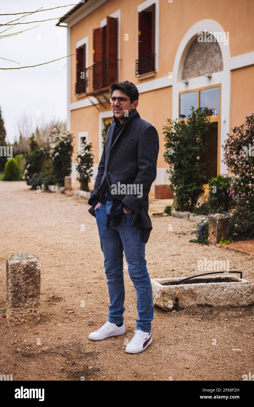 One person standing front his house hi-res stock photography and images ...