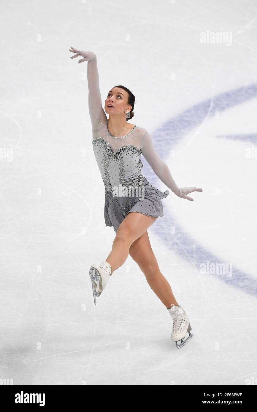 Nicole SCHOTT GER, during Ladies Free Program at the ISU World Figure ...