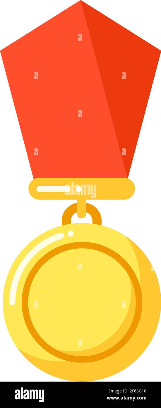 Reward with red ribbon, order insignia icon Stock Vector Image & Art ...
