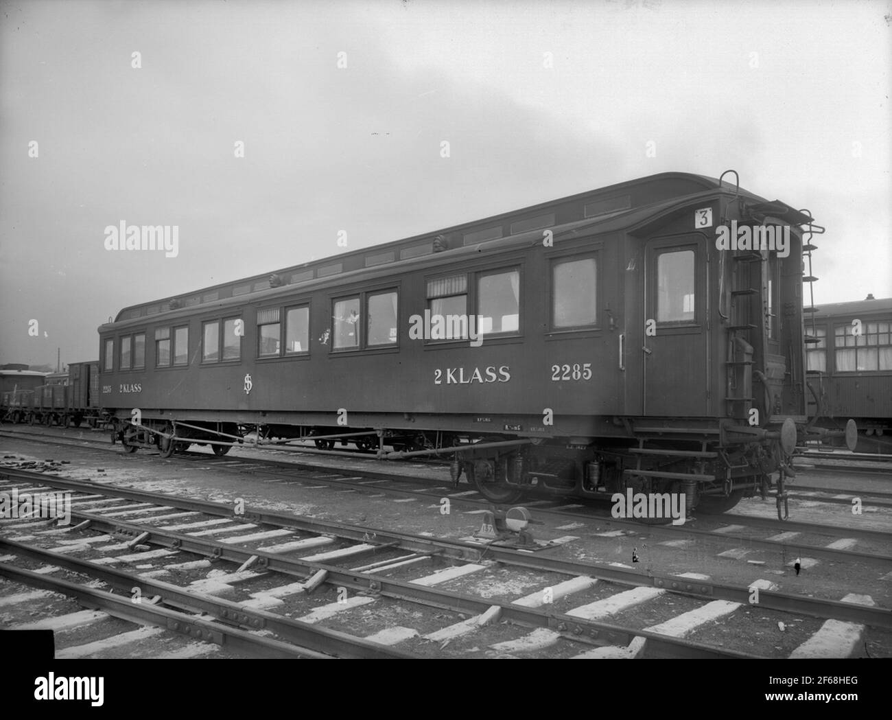 The state railways, SJ Bo5 2285, manufactured in 1915 in Linköping ...