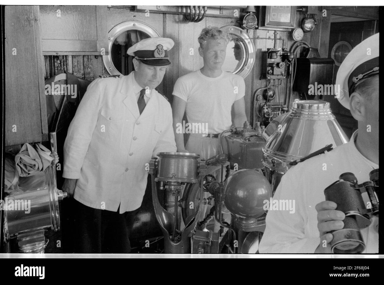 Command bridge on train ferry Stock Photo - Alamy