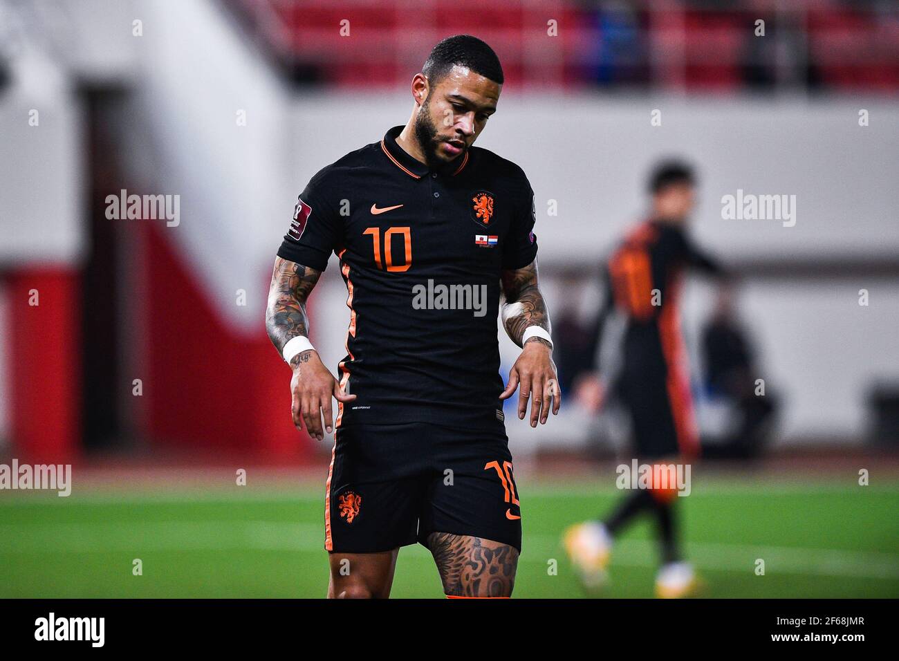 GIBRALTAR, GIBRALTAR - MARCH 30: Memphis Depay of the Netherlands ...
