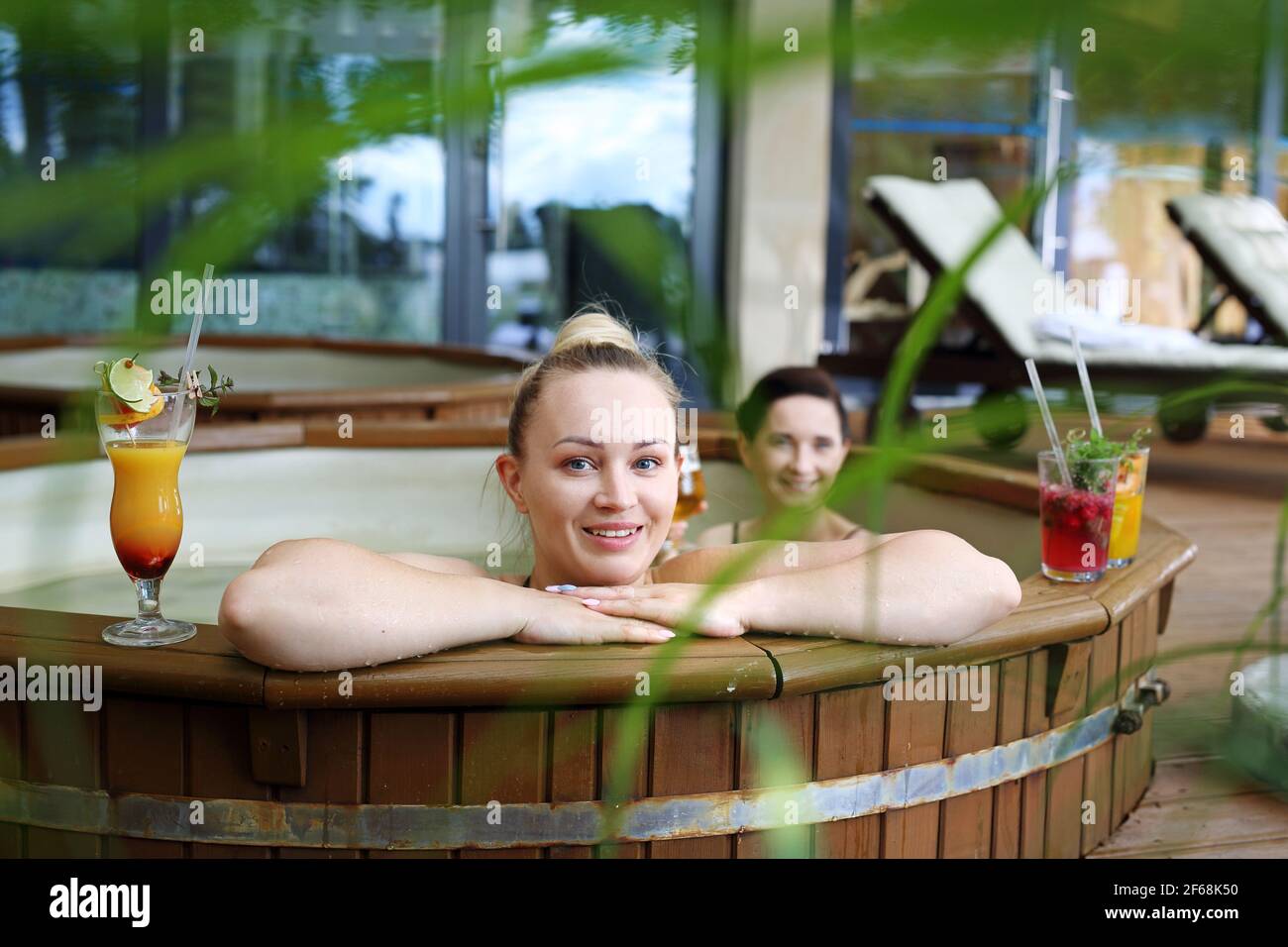 Corporate team-building trip to the spa Stock Photo - Alamy