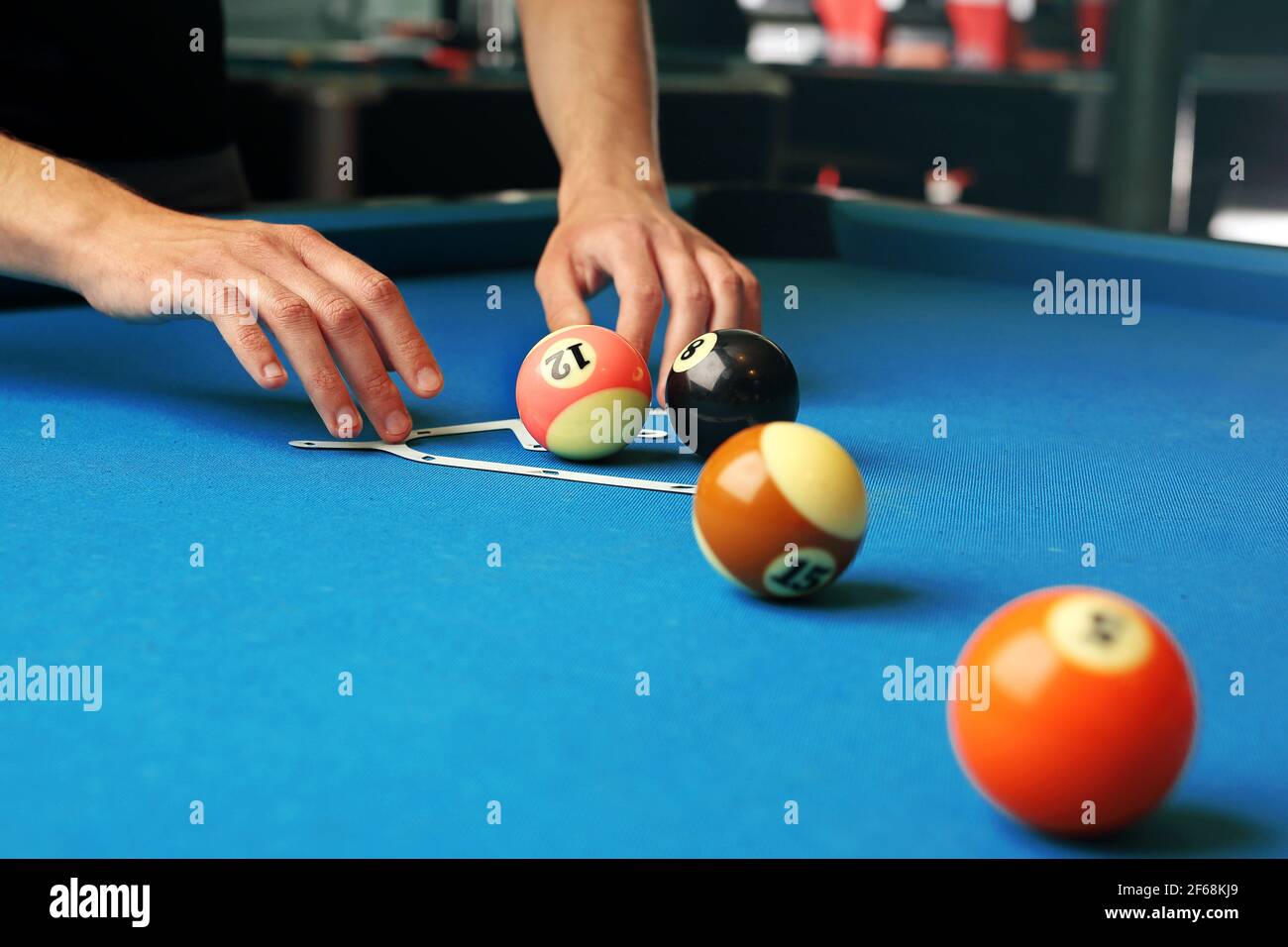 Billiard game. Billiard club, social event at a billiard tournament ...