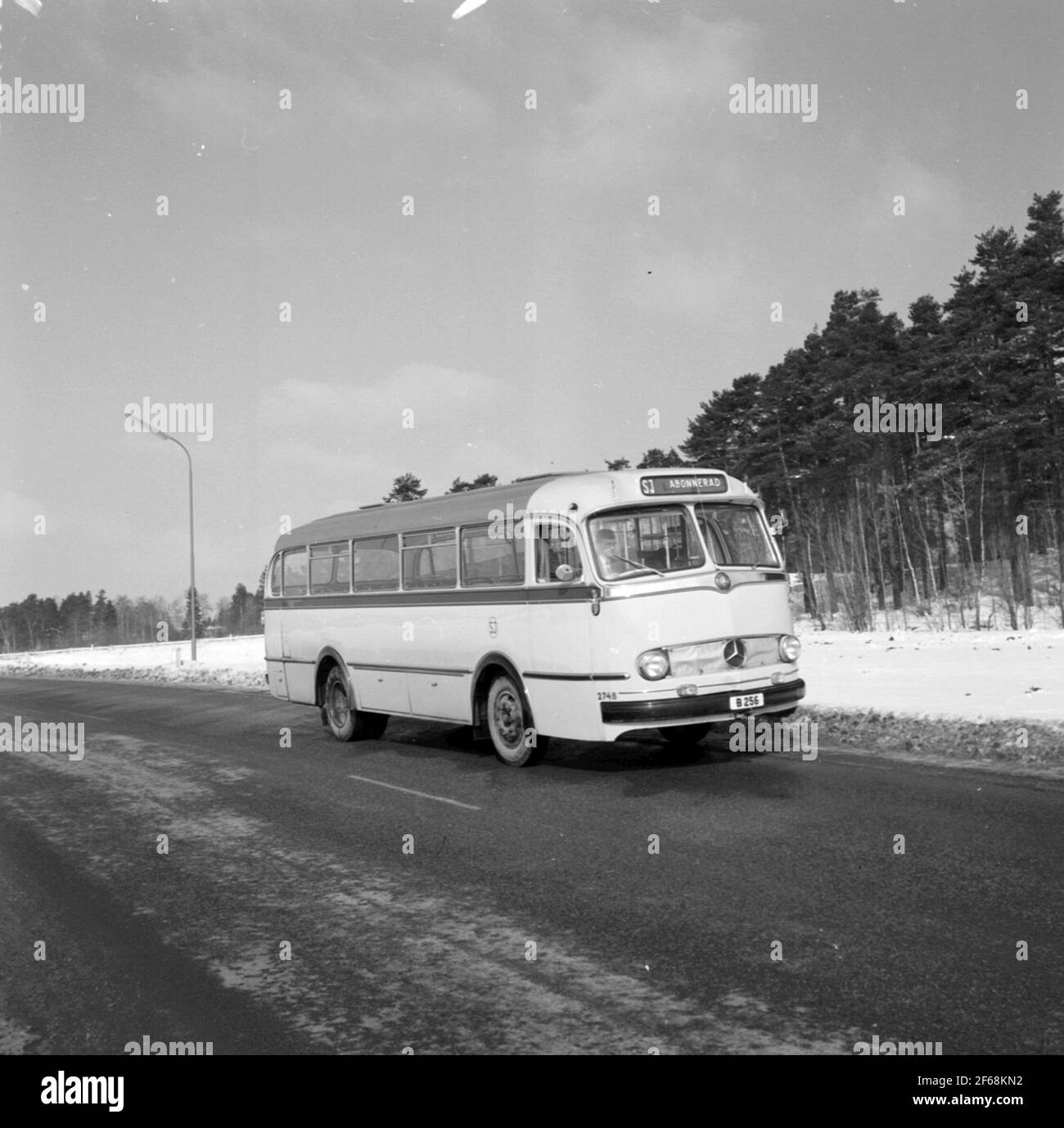 State Railways, SJ Bus 2748. Road bus, Mercedes, Type O 321 H Stock ...