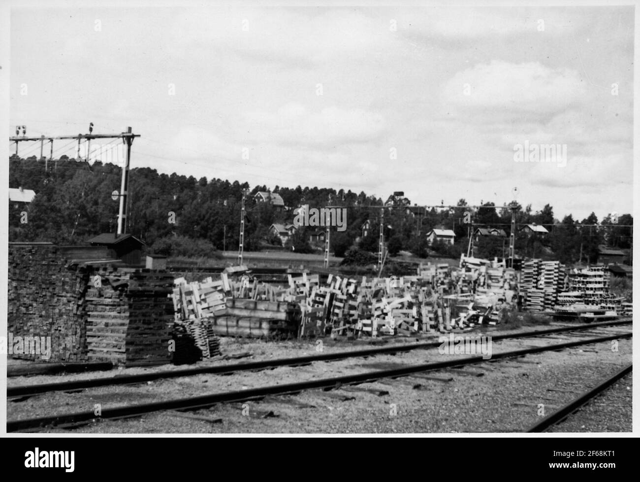 Railway equipment storage Black and White Stock Photos & Images - Alamy