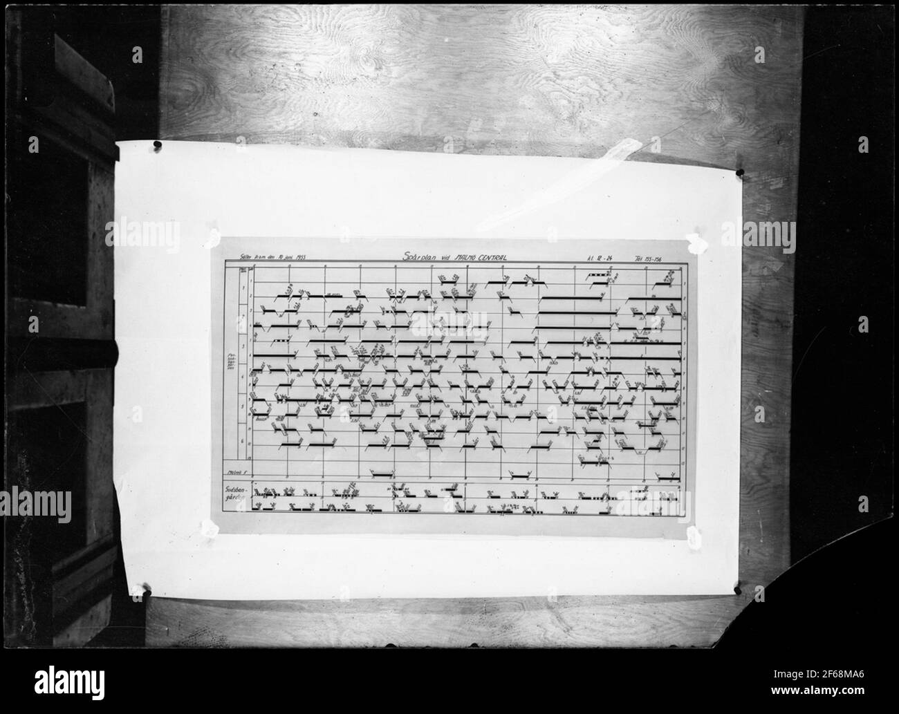 Track plan at Malmö Central Station Stock Photo - Alamy