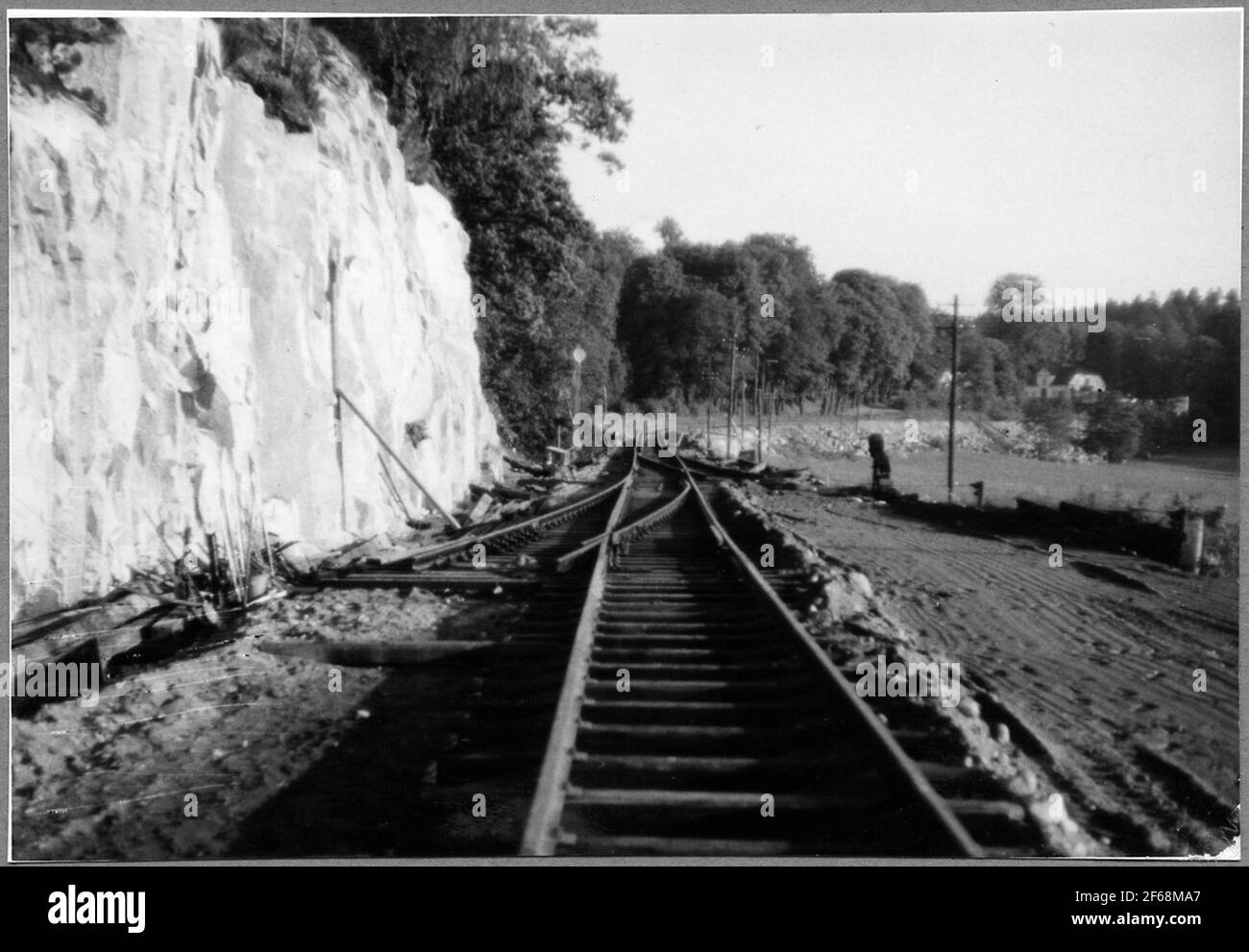 Normal track under building at Overum in 1964 Stock Photo - Alamy