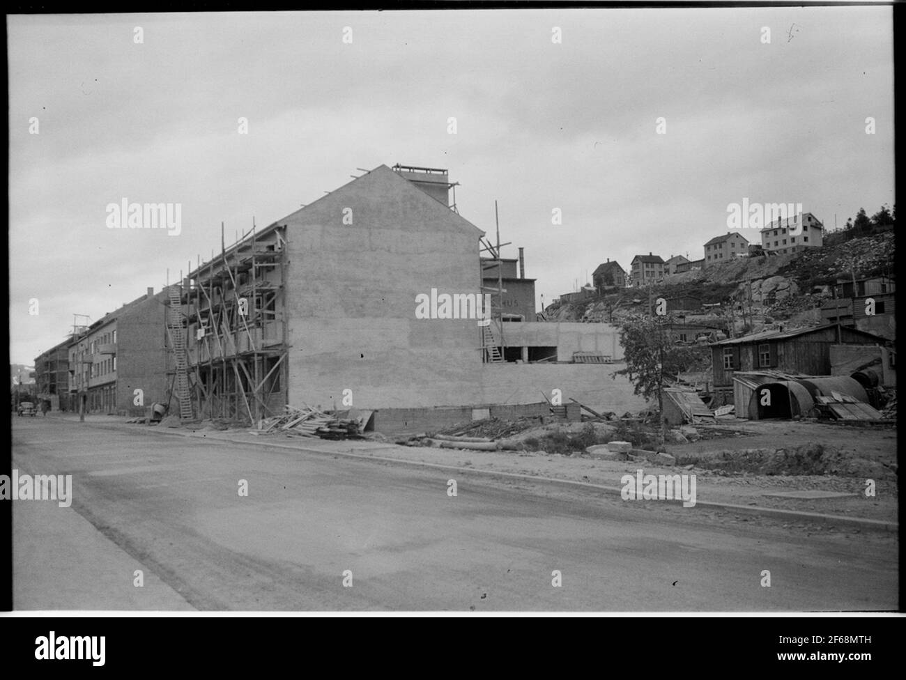 Ongoing construction work of residential buildings Stock Photo - Alamy