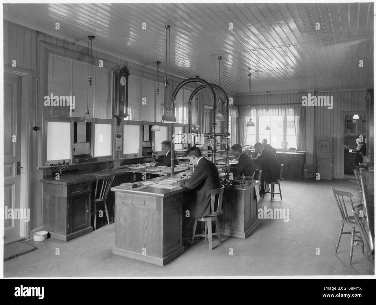 The freight expedition, postal system with pipes in the 1920s Stock ...