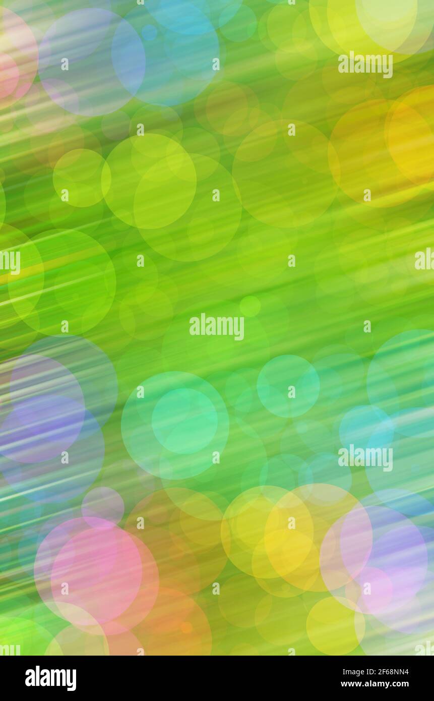 green summer holiday background with air color bubbles Stock Photo - Alamy