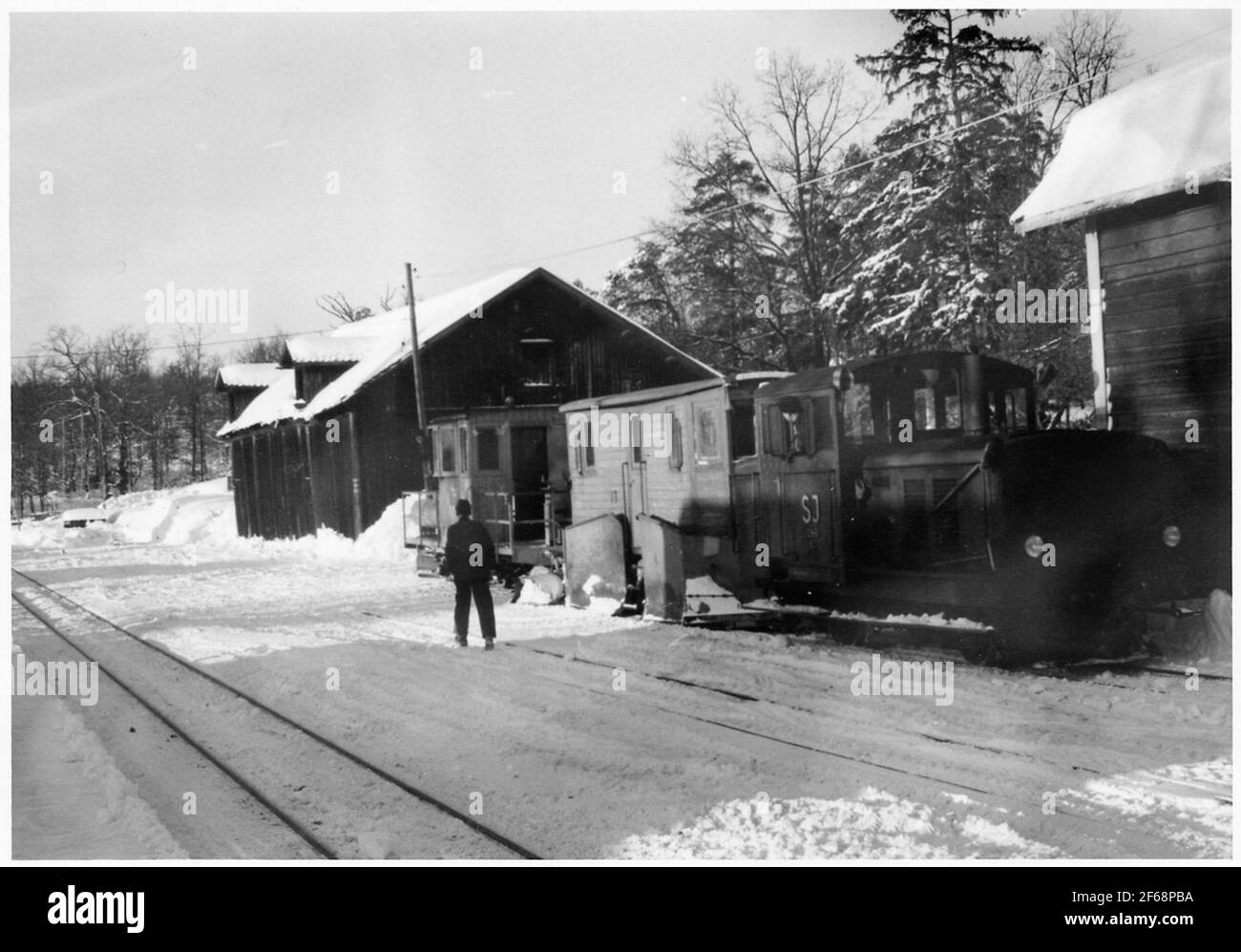 Building area in ankars rooms. Locomotor, state railways, SJ Z4P 266 ...