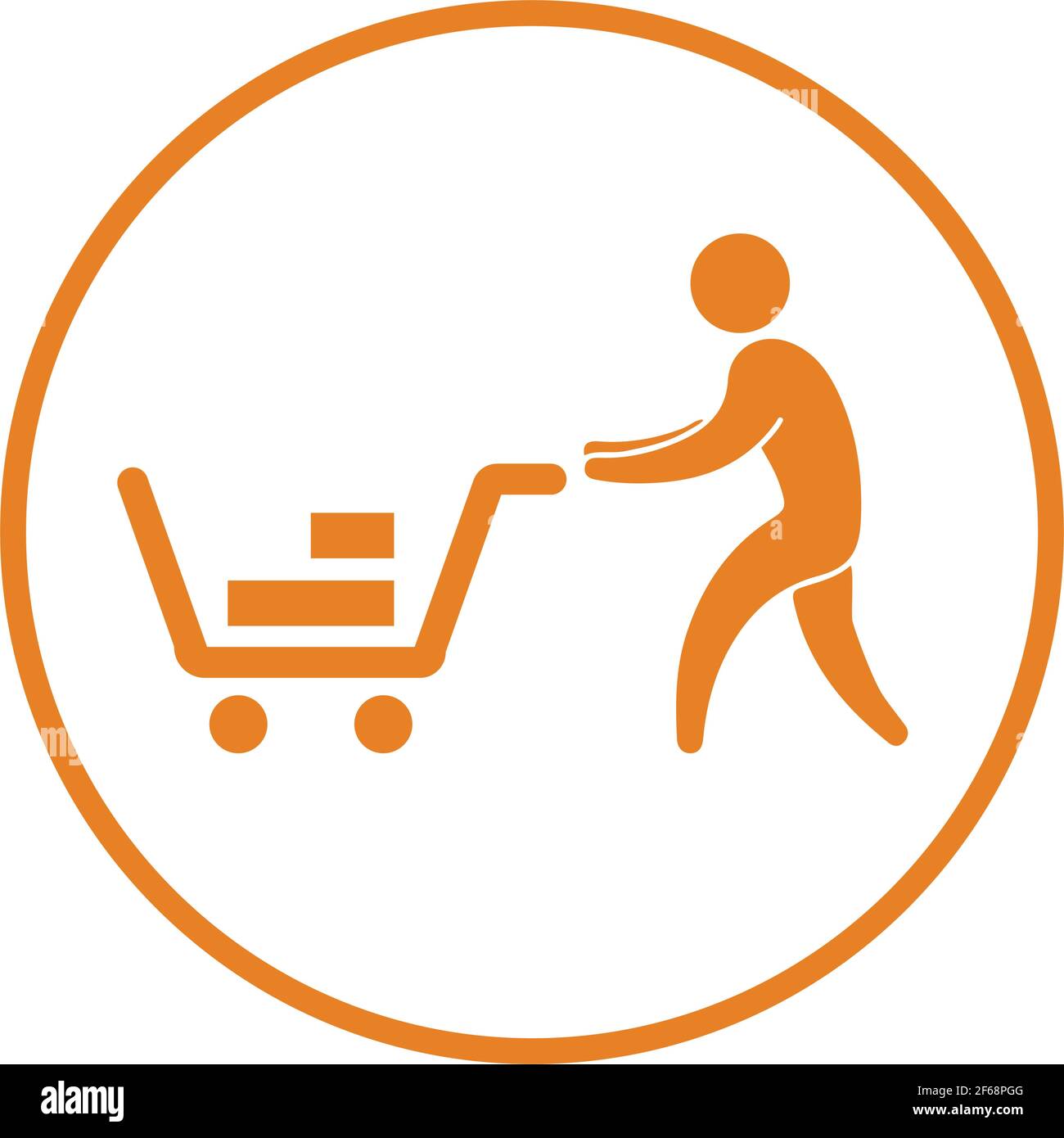 Customer shopping cart shipment icon is use in designing and developing ...