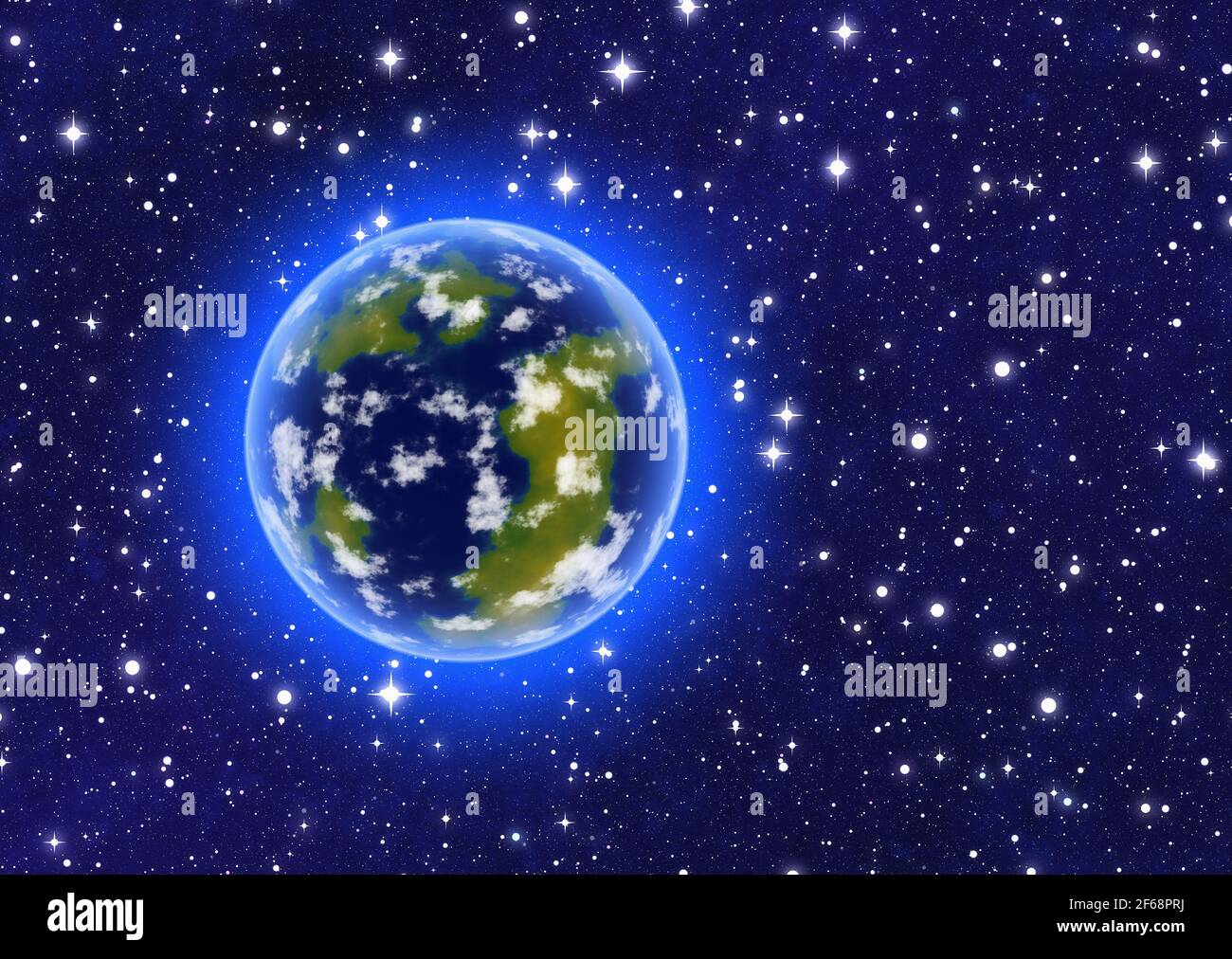 Earth White Background No Clouds