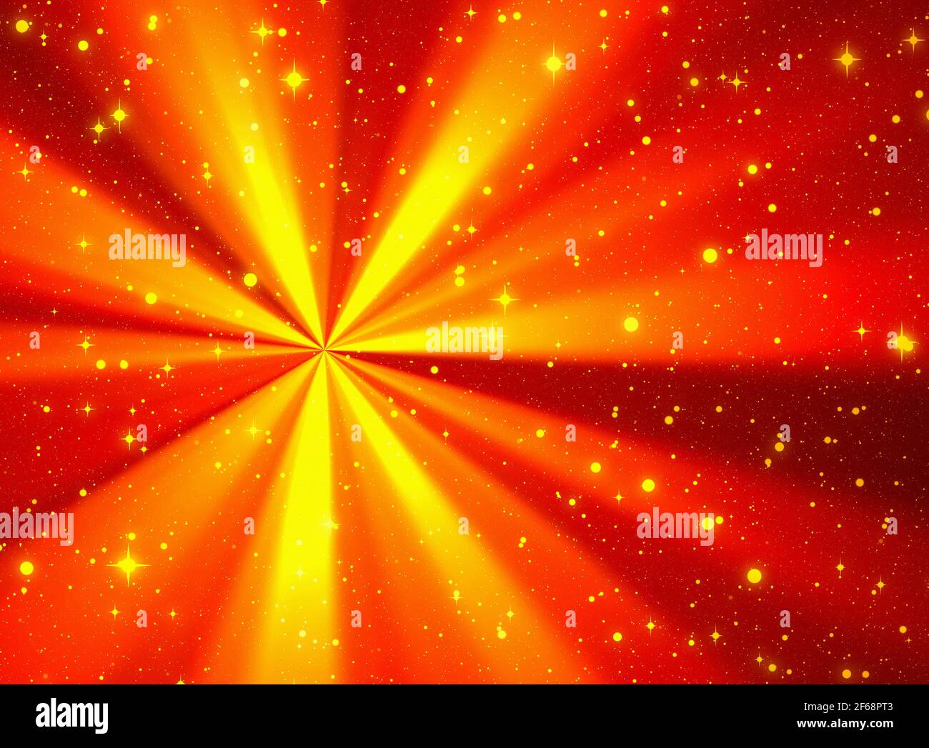 sun rays with small many light stars background Stock Photo - Alamy