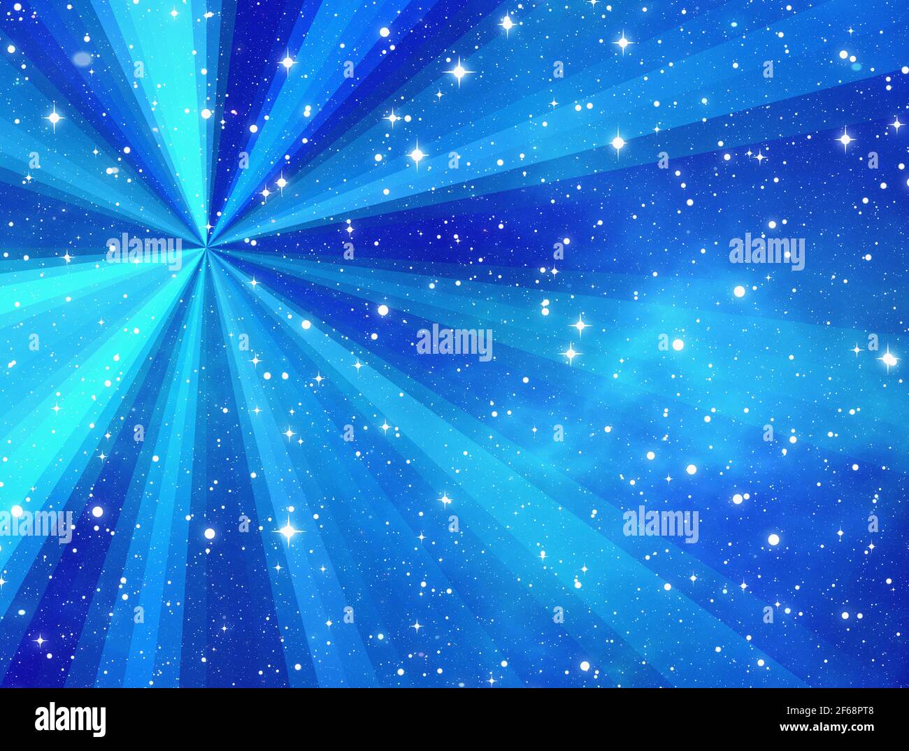 sun rays with small many light stars background Stock Photo - Alamy
