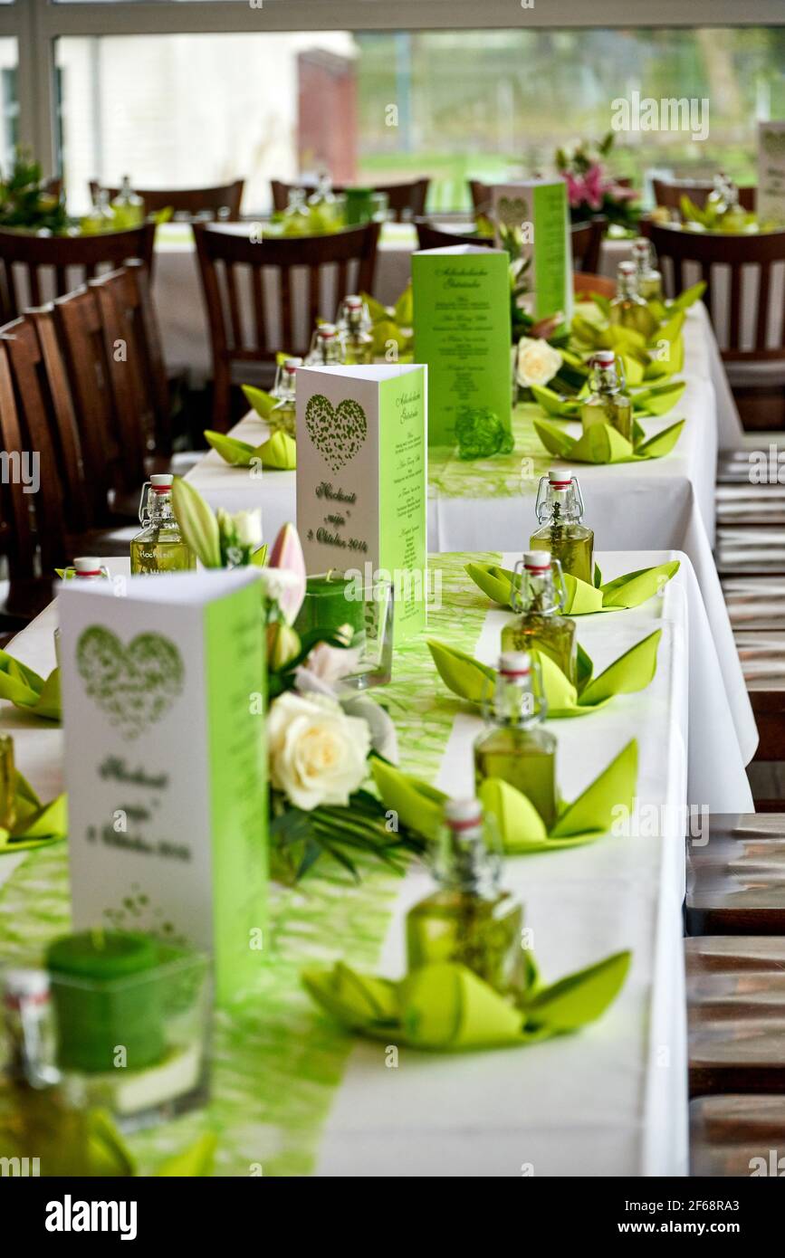 Lime Green Wedding Table Decorations