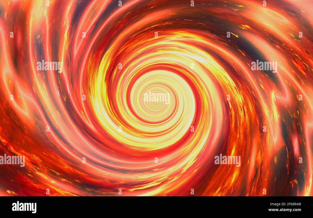 fire twisted portal. surreal background Stock Photo - Alamy