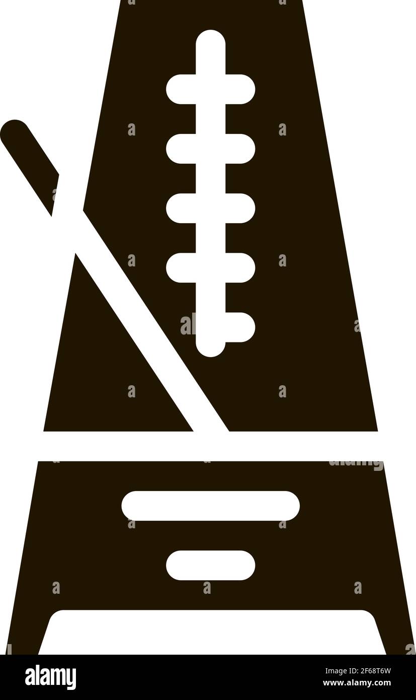 rhythm metronome icon Vector Glyph Illustration Stock Vector Image ...