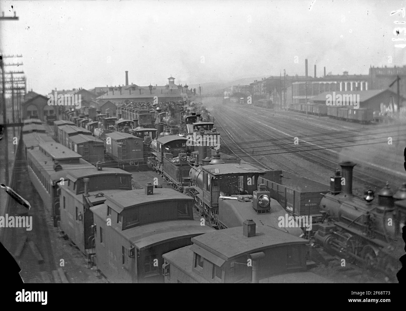 Rack tracks, Pennsylvania Railroad, PRR Stock Photo - Alamy