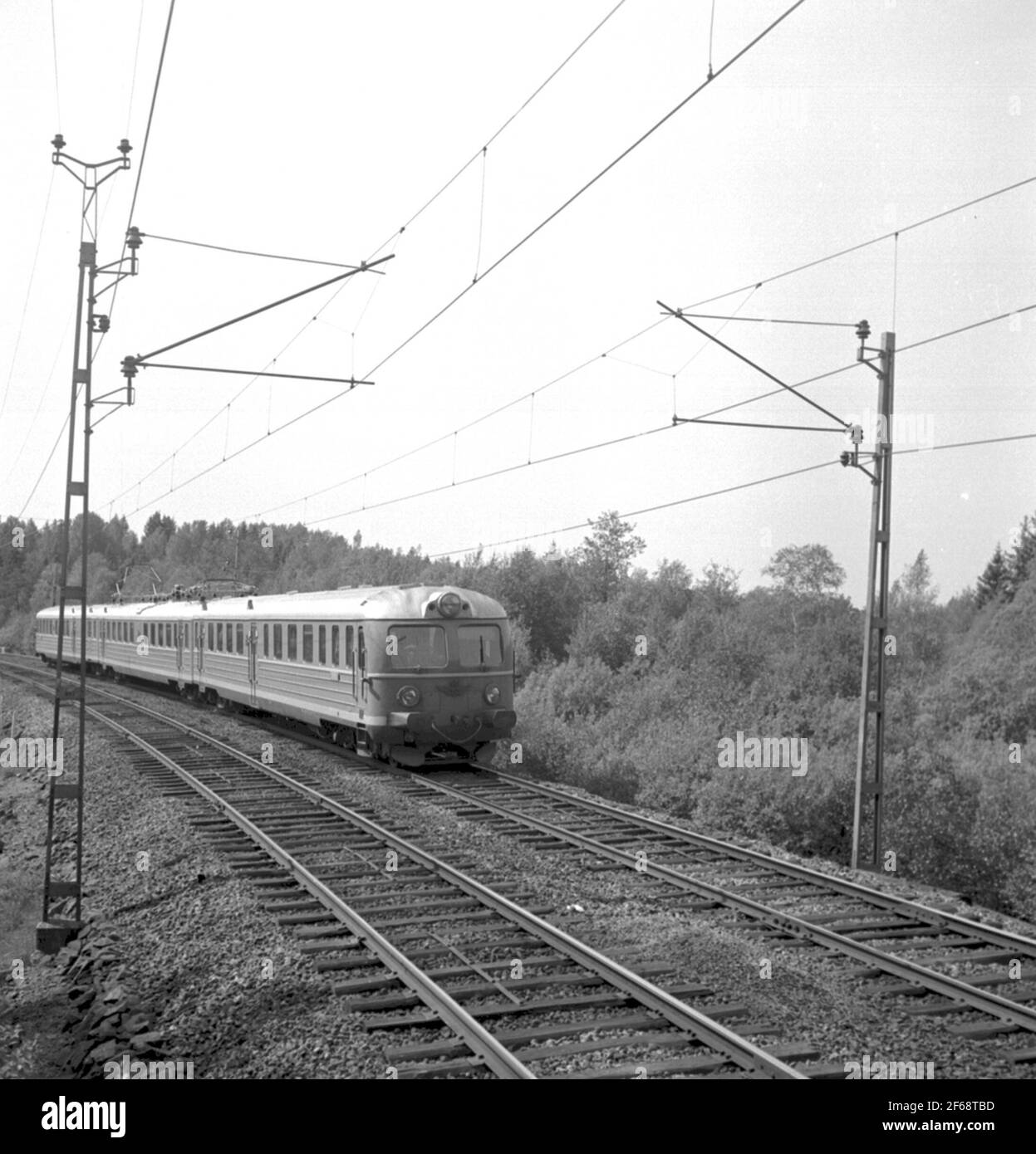 Person train on line Södertälje Södra - Järnasj X0A5 Stock Photo - Alamy