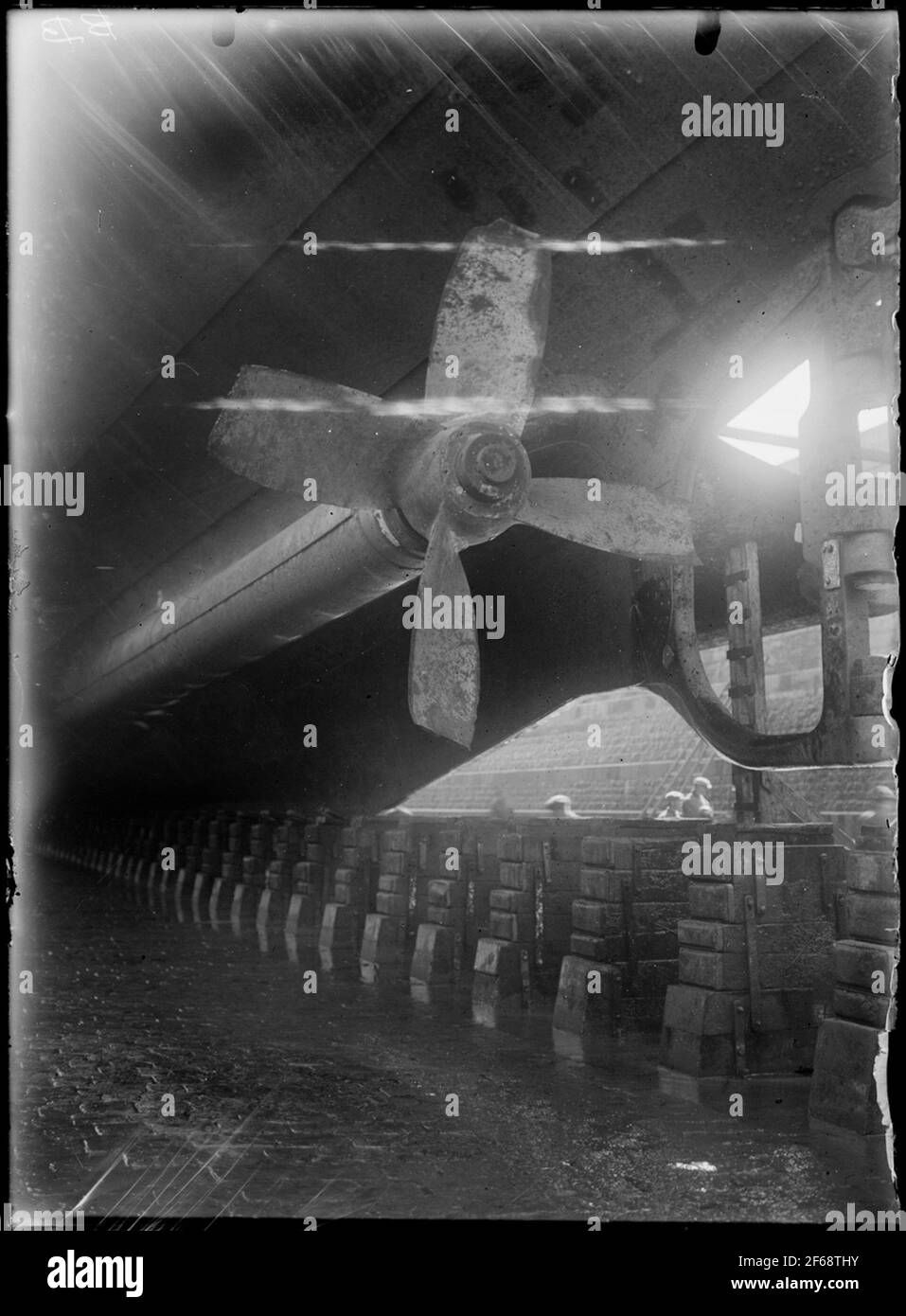 Ferry in dry dock, propeller Stock Photo - Alamy