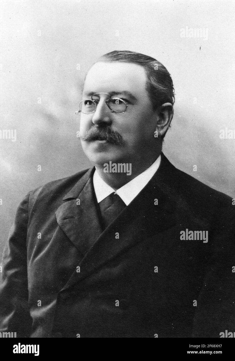 Station inspector Carl Gustaf Österberg at the state's railways, SJ ...