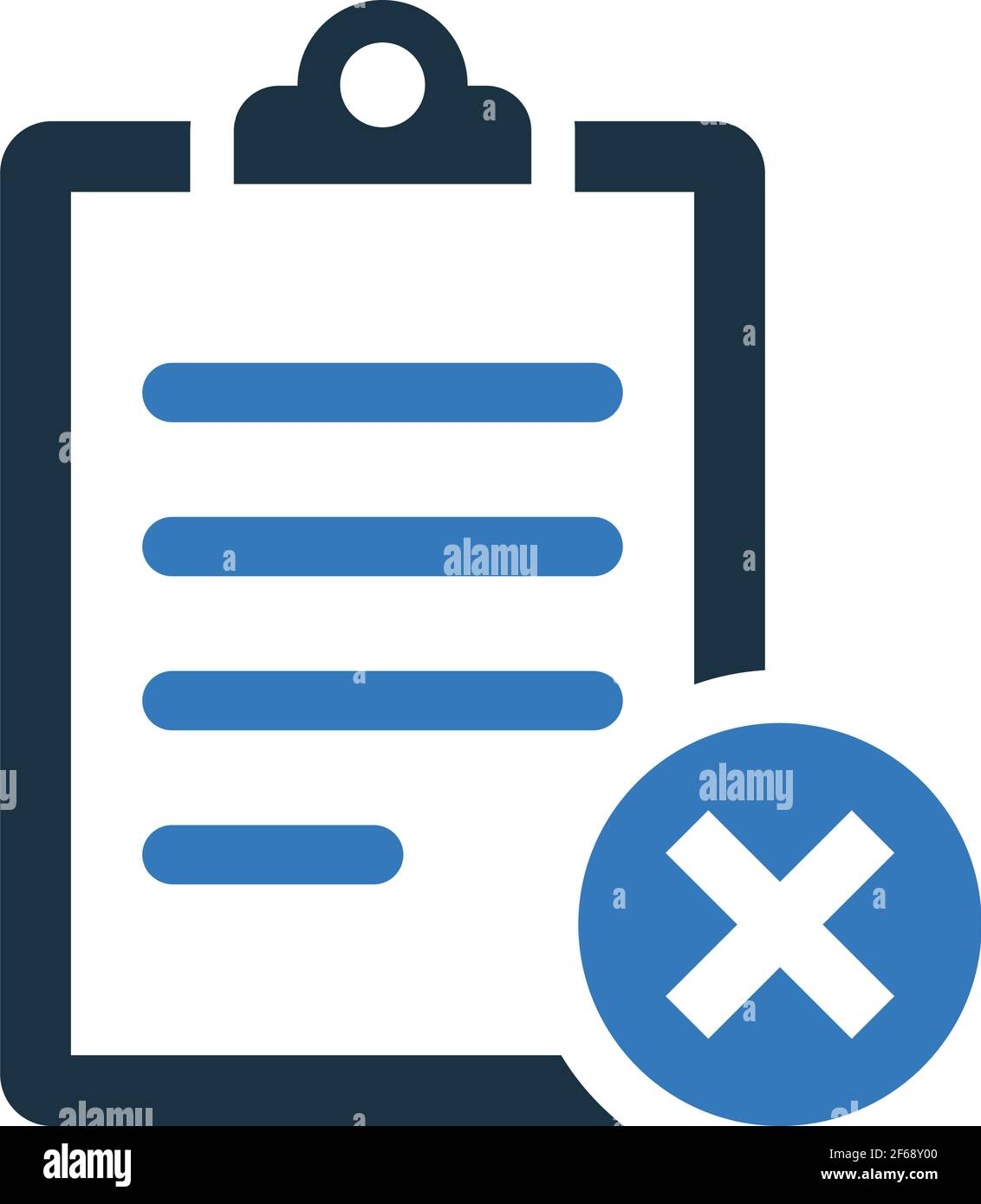 Cancel, reject report icon - Well organized and editable Vector design ...