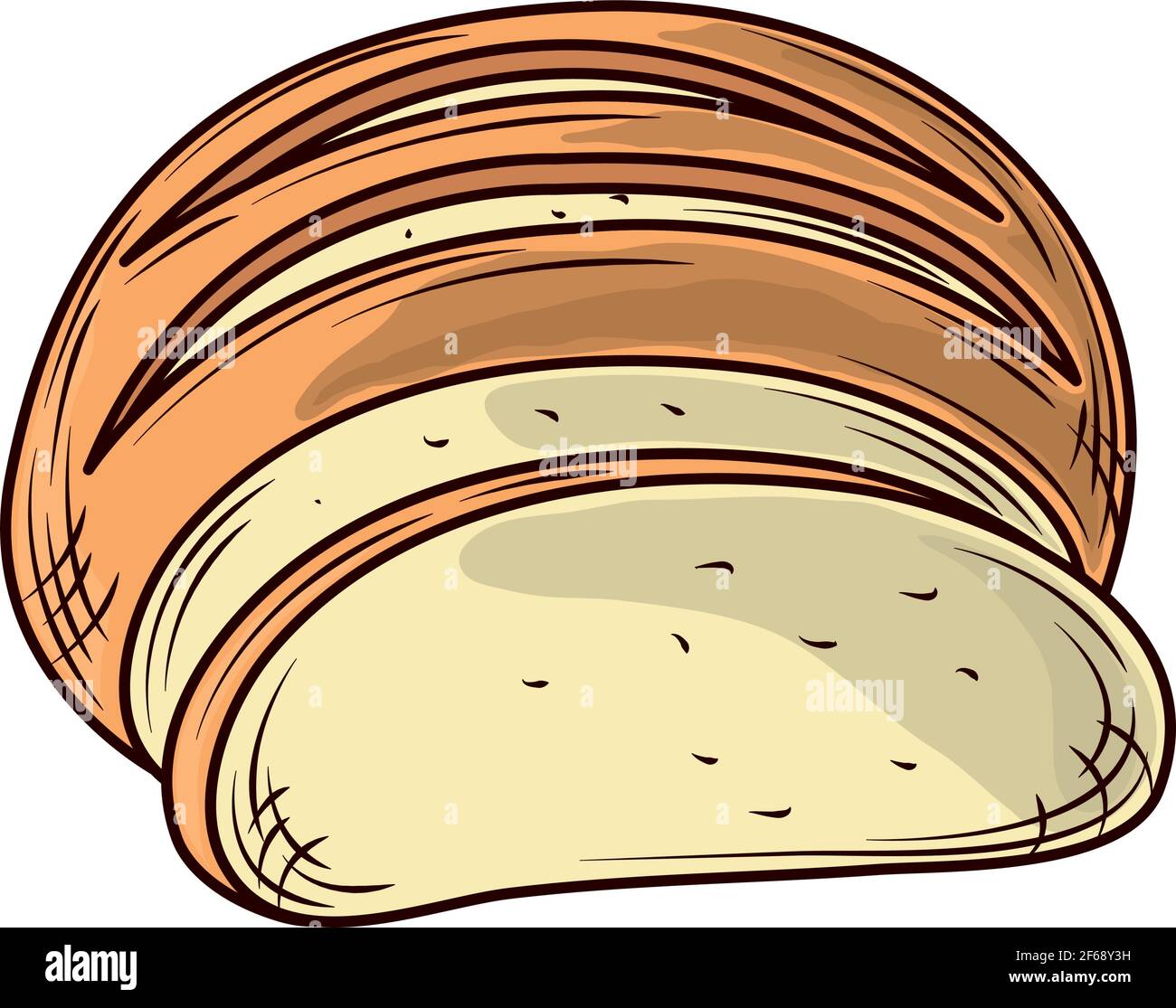 bakery sliced bread icon isolated Stock Vector Image & Art - Alamy