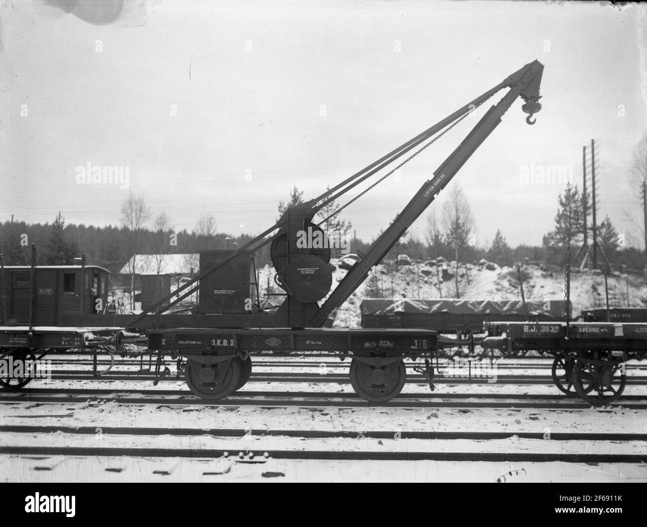 The cheese coast track, OKB x 2. Crane car. Lifting capacity 5 tone ...