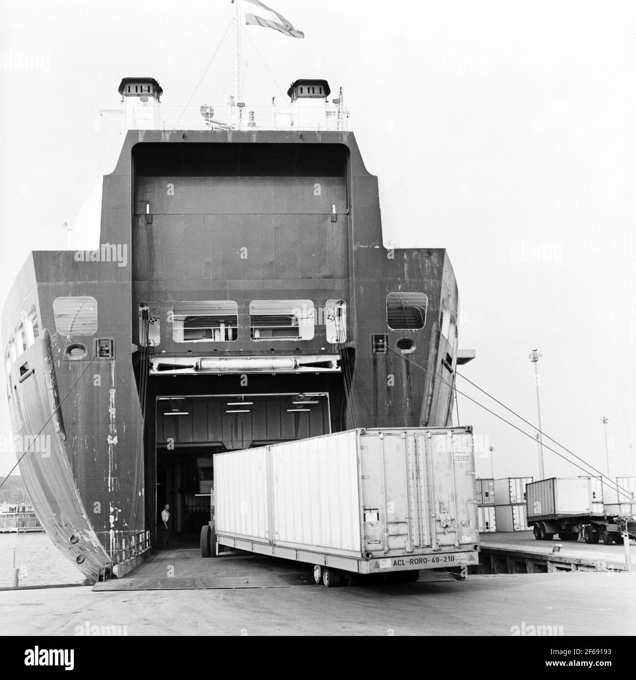 Gothenburg North, Container terminal. M / S Atlantic Star, built in ...