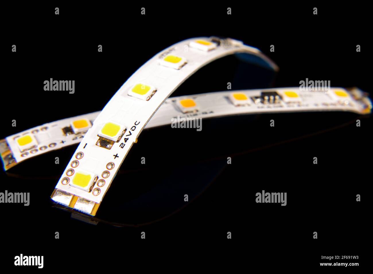 Light emitting diode flexible printed circuit board strip for various ...